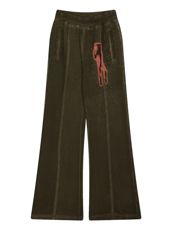 DIESEL® Quinn Double-knit Track Pants - Green