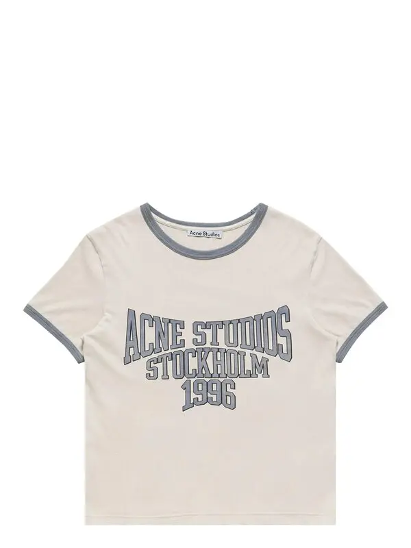 Acne Studios Logo Print T-shirt - White