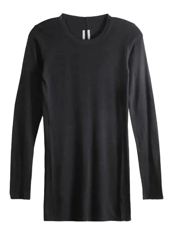 Rick Owens Rib Long Sleeve T-shirt - Black