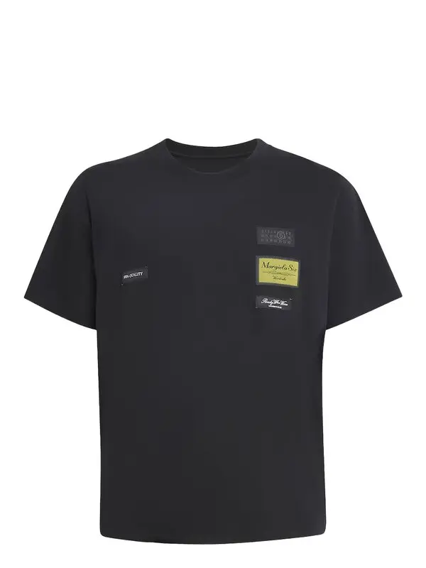 MAISON MARGIELA T-shirt With Label Details - Black