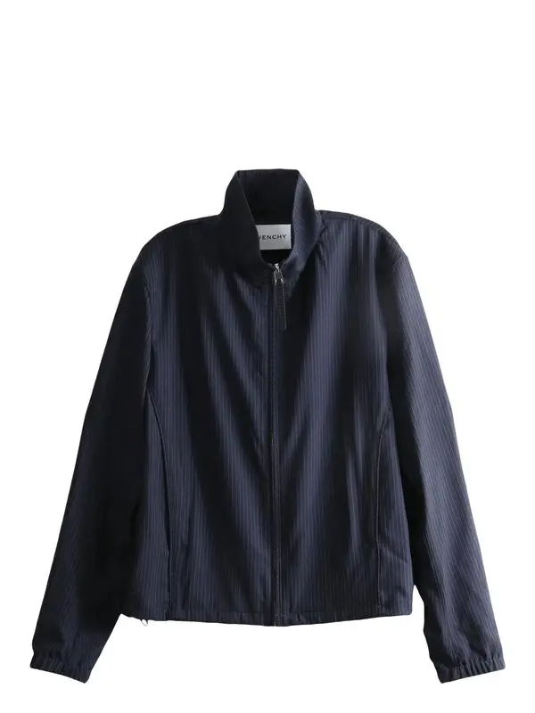 Givenchy Striped Zipped Blouson - Blue