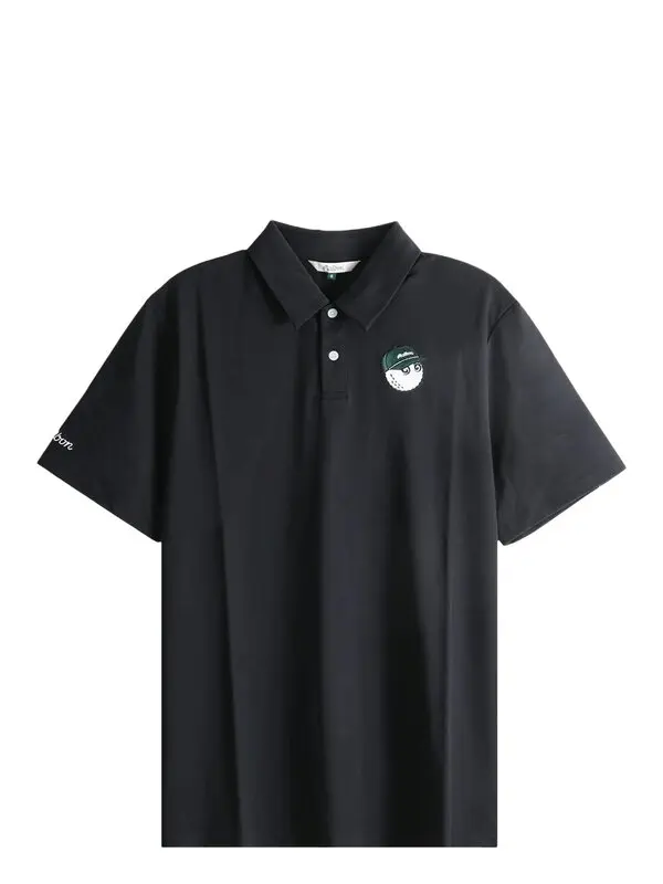MALBON Fairway Baldwin Polo Shirt - Black