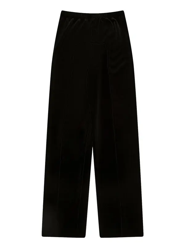 Vetements Velvet Fitted Pants - Black