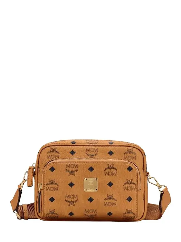 Mcm Aren Vi Small Crossbody Bag - Tan