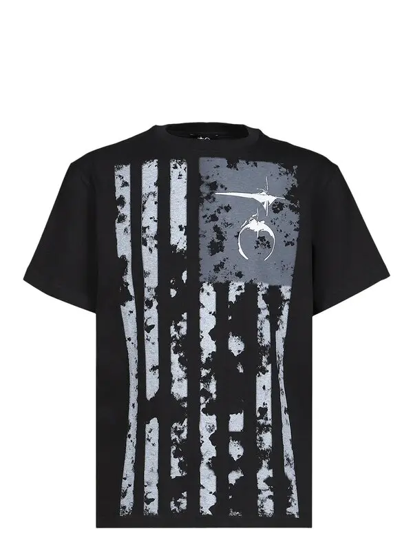 THUG CLUB Vintage Old Glory T-shirt - Black