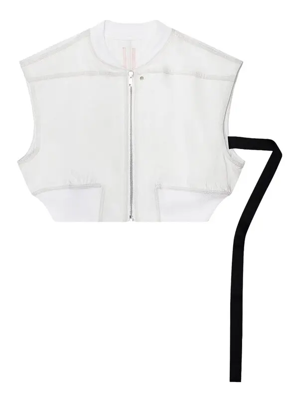 Rick Owens Tatlin Bomber Vest - Cream