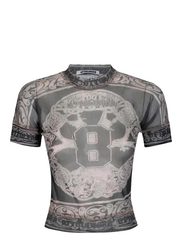 Ottolinger Printed Mesh T-shirt - Multicolor