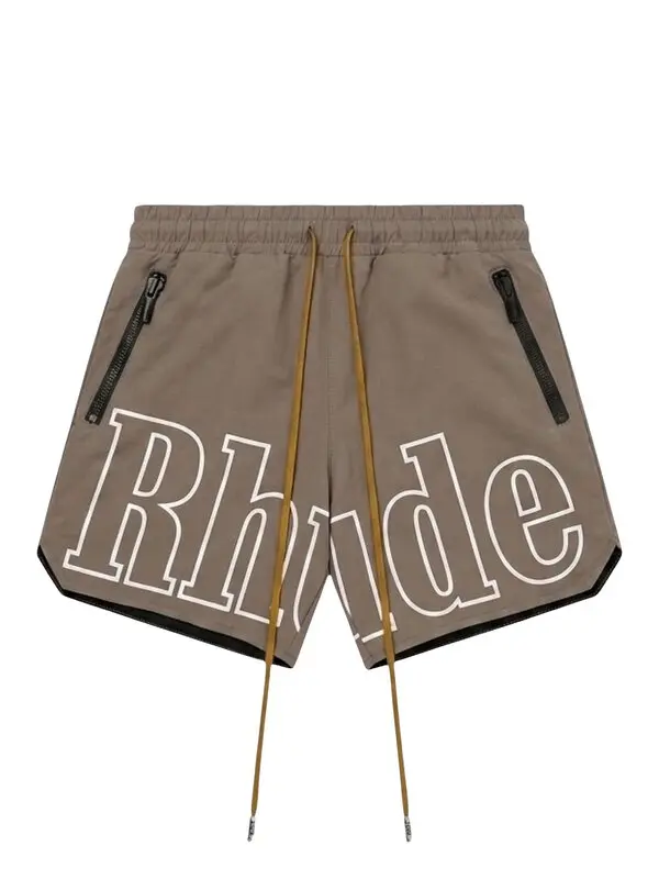 Rhude Rh Logo Shorts - Brown