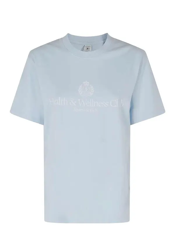 SPORTY & RICH H&w Crest T-shirt - Blue