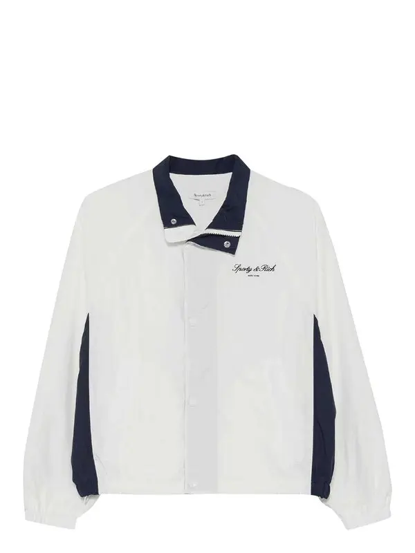 SPORTY & RICH Signature Ny Contrast Jacket - White