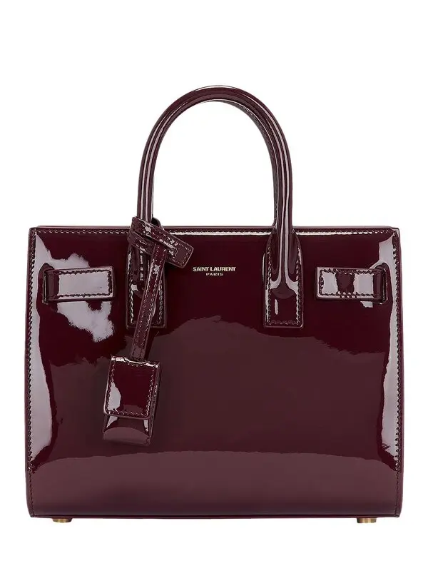 Saint Laurent Sac De Jour Nano Top Handle Bag - Red