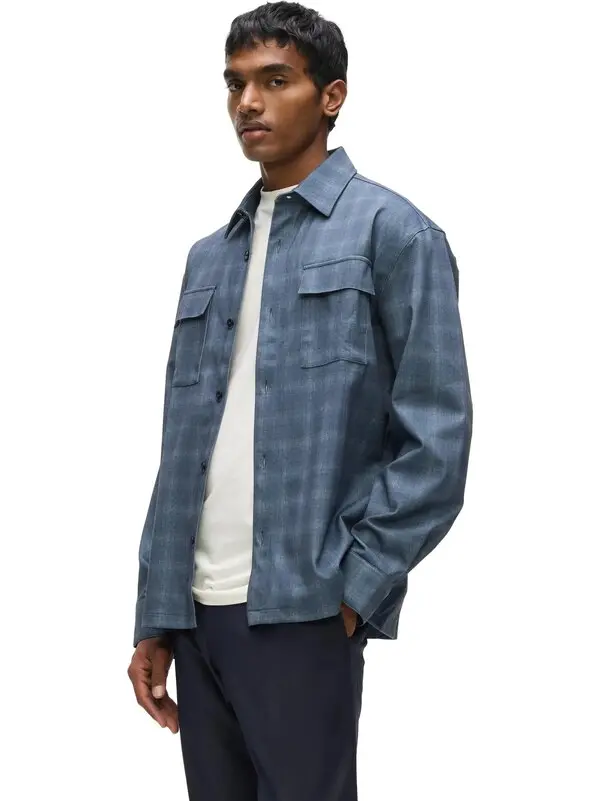 Karl Lagerfeld Casual Checked Shirt - Blue