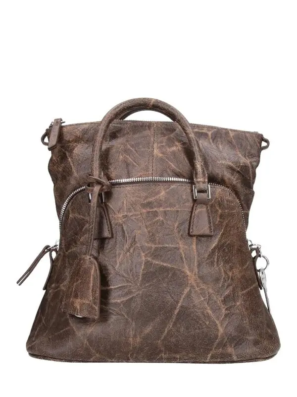 MAISON MARGIELA 5 Ac Soft Mini Handbag - Brown