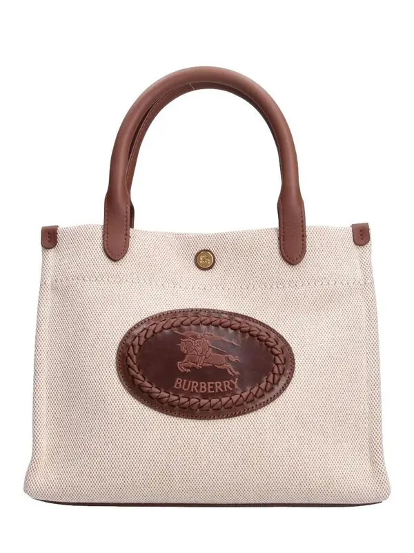 Burberry Clovellly" Mini Tote Bag - Cream