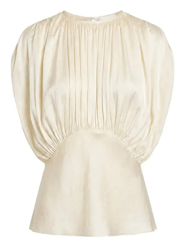 Tove Peta Silk Top - Cream