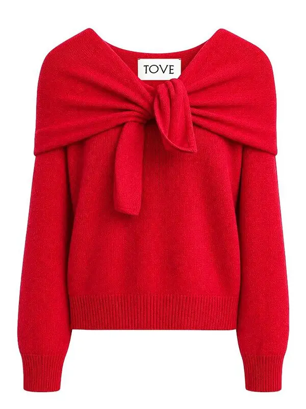 Tove Malia Cashmere Jumper - Red