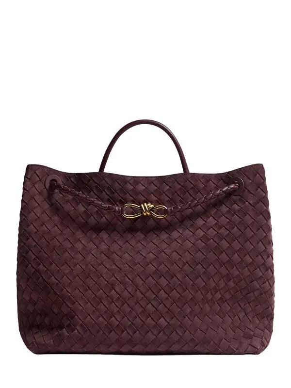 Bottega Veneta Large Intrecciato Shoulder Bag - Red