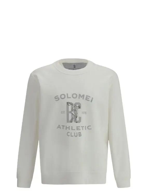 Brunello Cucinelli Long Sleeve Crewneck Sweatshirt - Gray