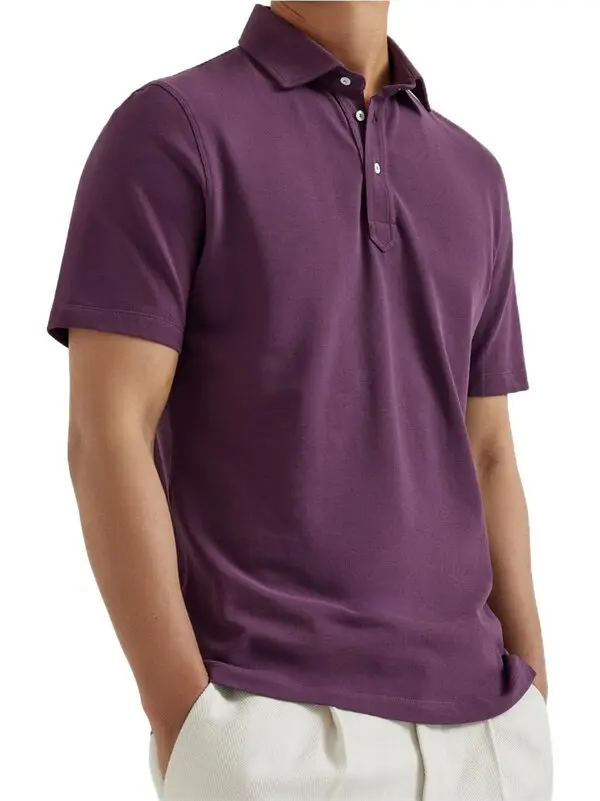 Brunello Cucinelli Cotton Polo Shirt - Red