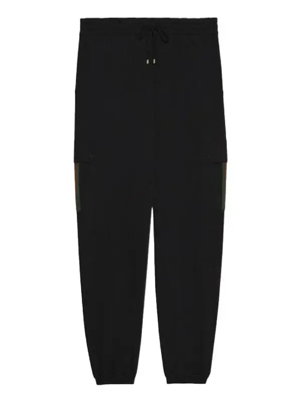Gucci Cotton Jersey Jogging Pant With Web - Black