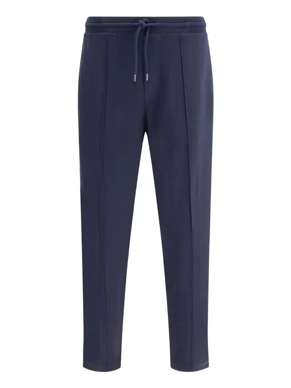Brunello Cucinelli Elastic Drawstring Waist Pants - Navy Blue
