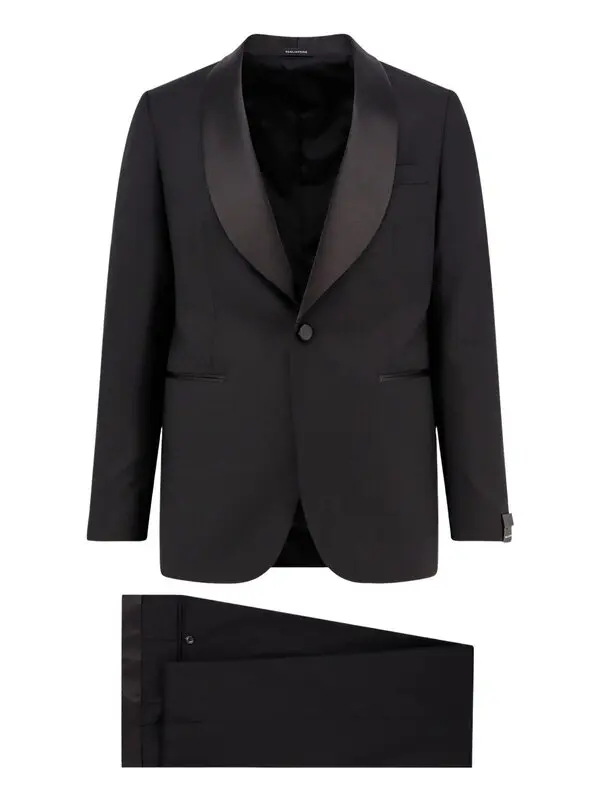 Tagliatore Wool Suit - Black