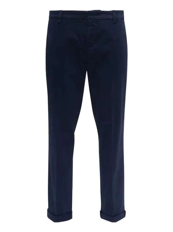 DONDUP Straight-leg Trousers With Buckle Detail - Black