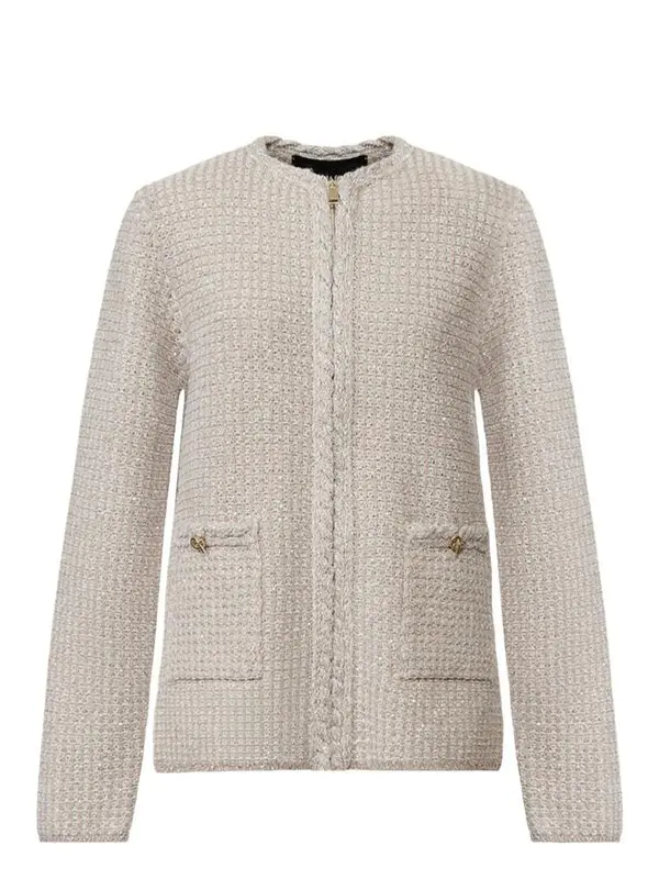 Fabiana Filippi Textured Zip-up Jacket - Granite