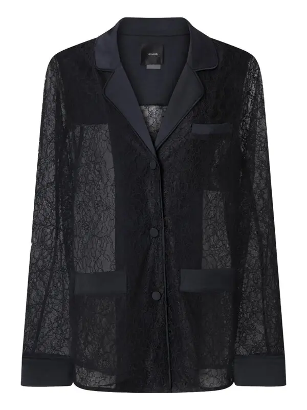 Pinko Lace-panelled Jacket - Black