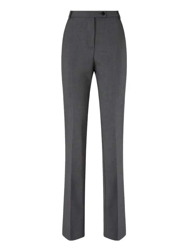 Pinko Tailored Pressed-crease Trousers - Black