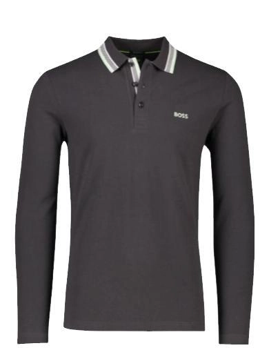 Hugo Boss Long-sleeved Polo Shirt - Black