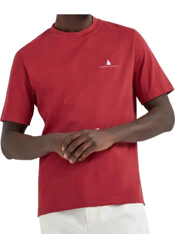 Brunello Cucinelli Cotton T-shirt - Red