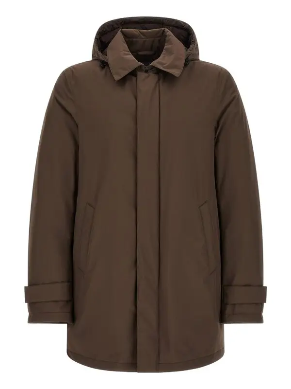 Herno Long-sleeved Padded Jacket - Brown