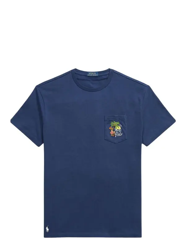 Polo Ralph Lauren Tropical Back-print T-shirt - Blue