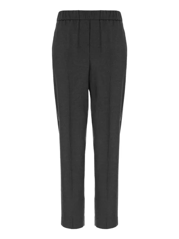 Peserico Wool And Cashmere Trousers - Black