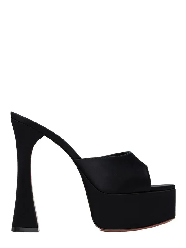 Amina Muaddi Dalida Plateau 140 High-heeled Sandals - Black