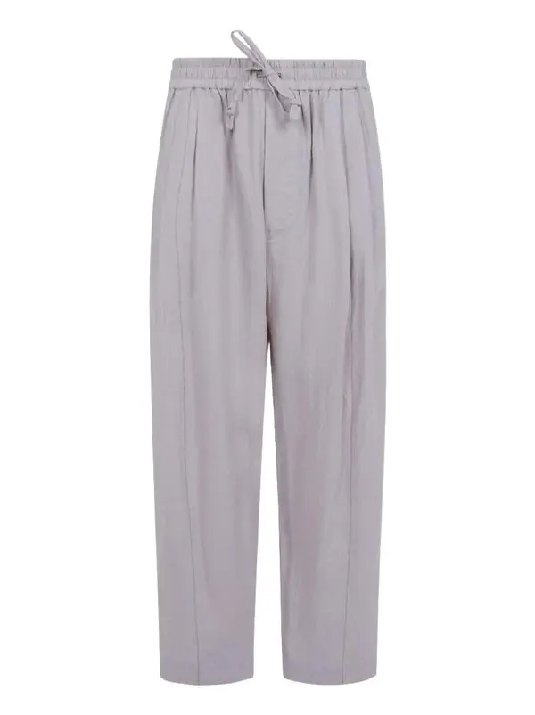 ZIGGY CHEN Elastic Waist Trousers - Sand