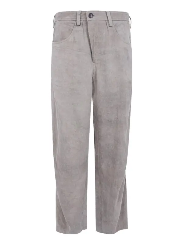ZIGGY CHEN Tailored Trousers With Belt Loops - Olive