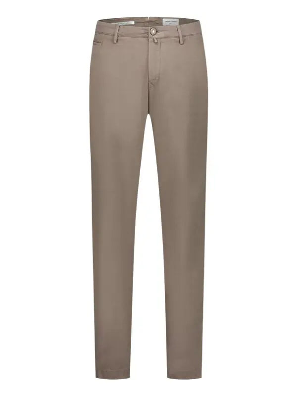 Jacob Cohen Logo Patch Slim-fit Tapered Pants - Grey