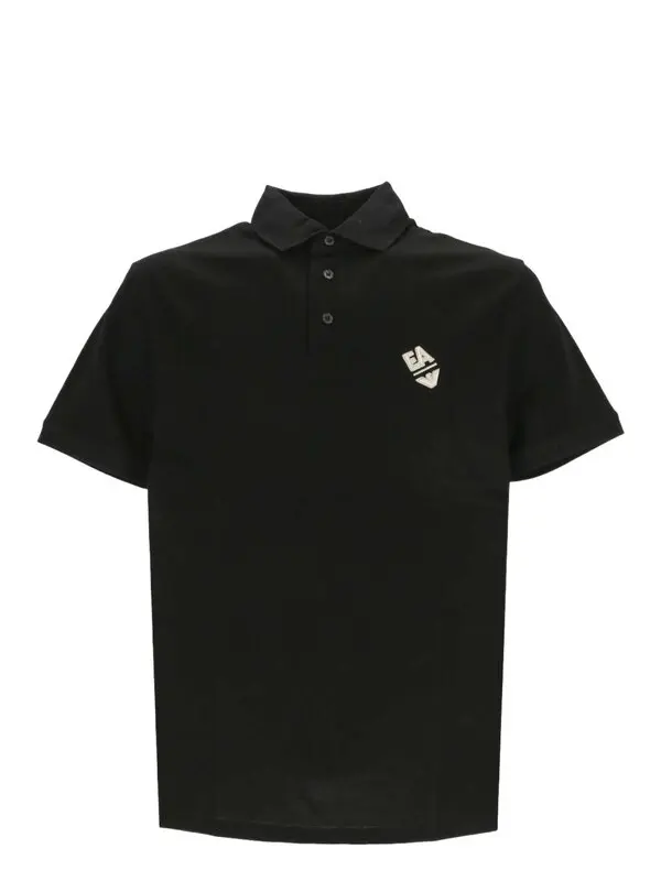 Emporio Armani Short-sleeved Polo Shirt - Black
