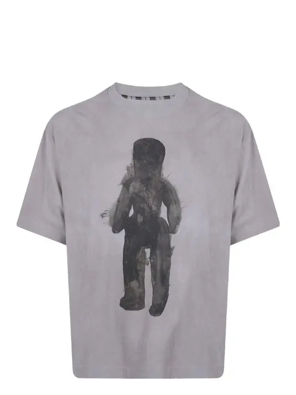 ZIGGY CHEN Digital-print T-shirt - Grey