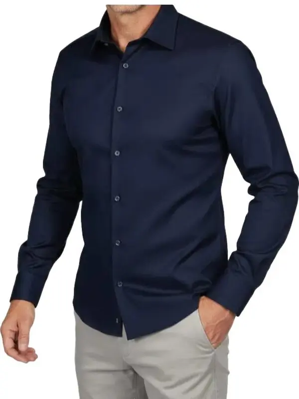 Hugo Boss Long-sleeved Shirt - Dark Blue