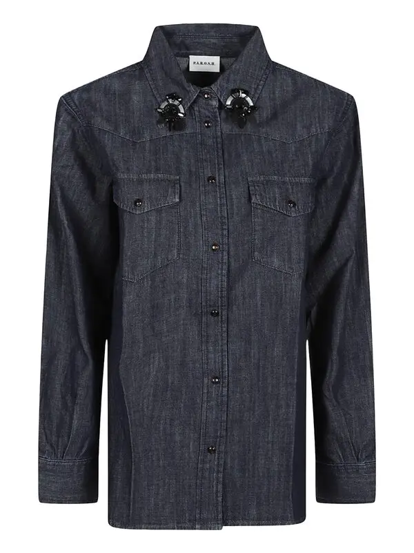 P.a.r.o.s.h Crystal Embellished Shirt - No