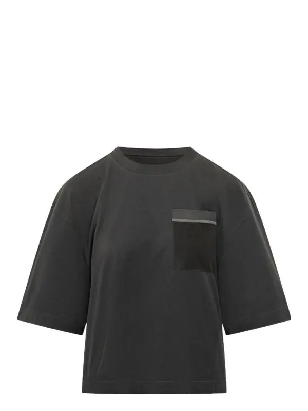 Brunello Cucinelli Embellished Pocket T-shirt - Black
