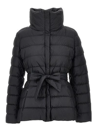 Max Mara Long-sleeved Padded Jacket - Black