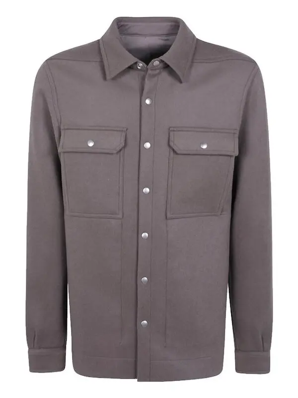 Rick Owens Long Sleeve Casual Jacket - Grey