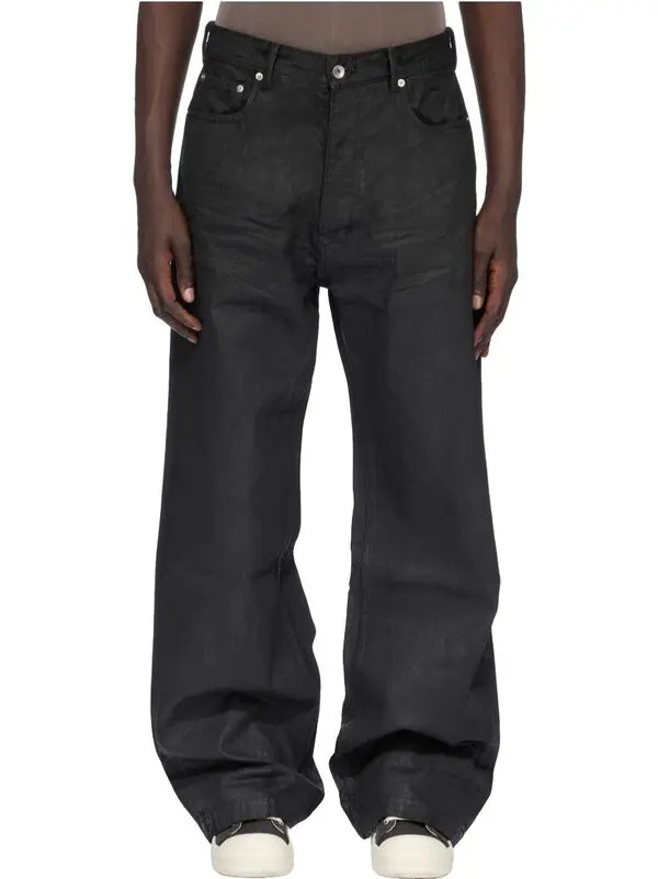 Rick Owens Geth Jeans Wide Fit - Black