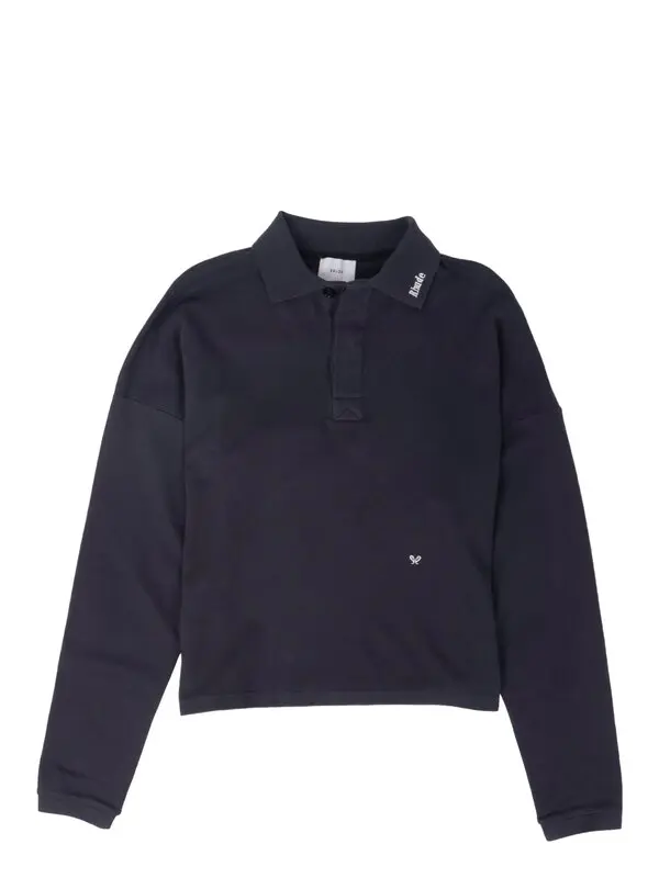 Rhude Long-sleeve Polo Shirt - Black