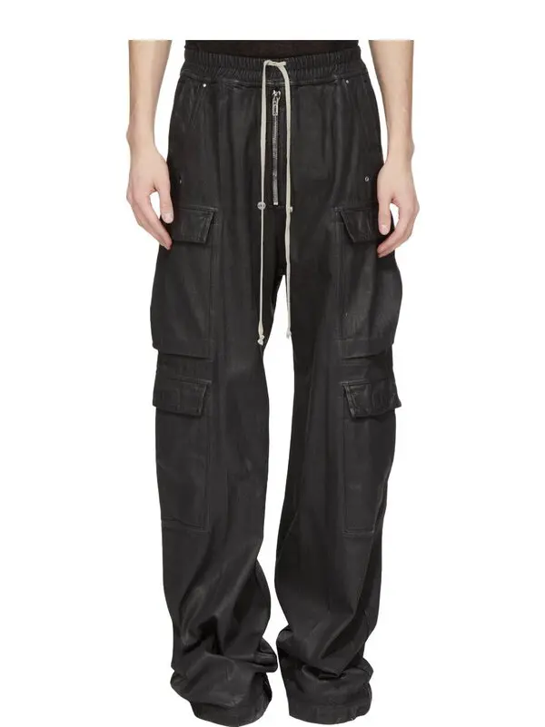Rick Owens Double Cargo Jumbo Belas - Black