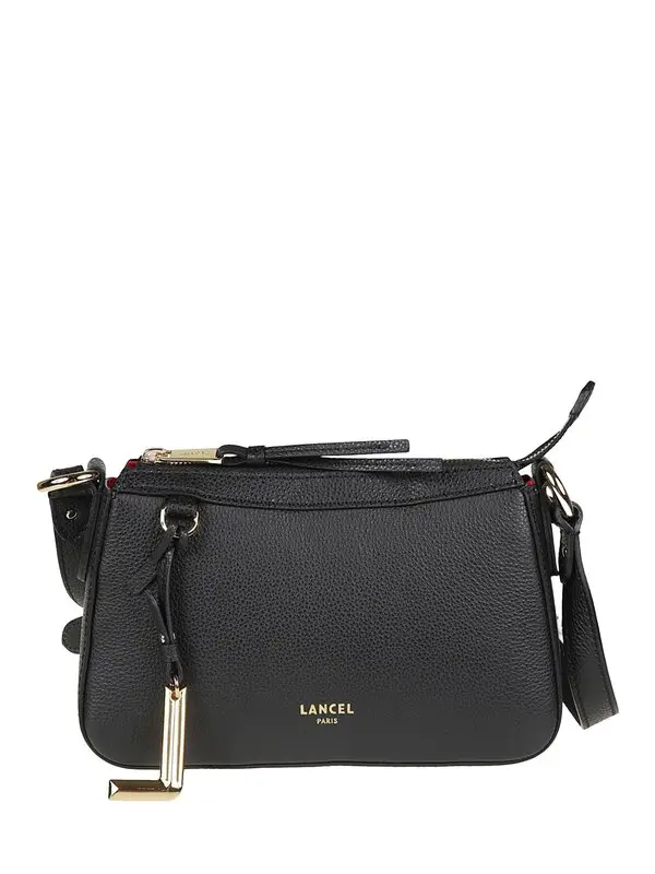 LANCEL Zippered Shoulder Bag - Black